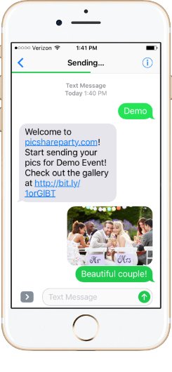 QuickShare Photos - Photo Galleries by Text